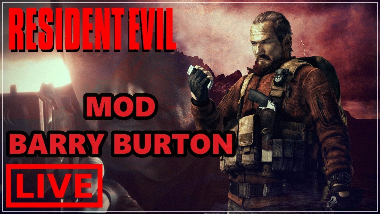 RESIDENT EVIL 1 - MOD CAMPANHA DO BARRY BURTON - LIVE - YouTube