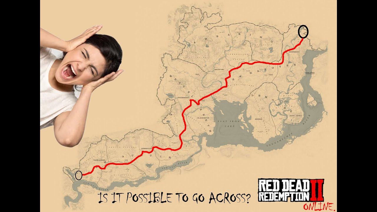 Red dead redemption - is it possible to walk across the whole map ...