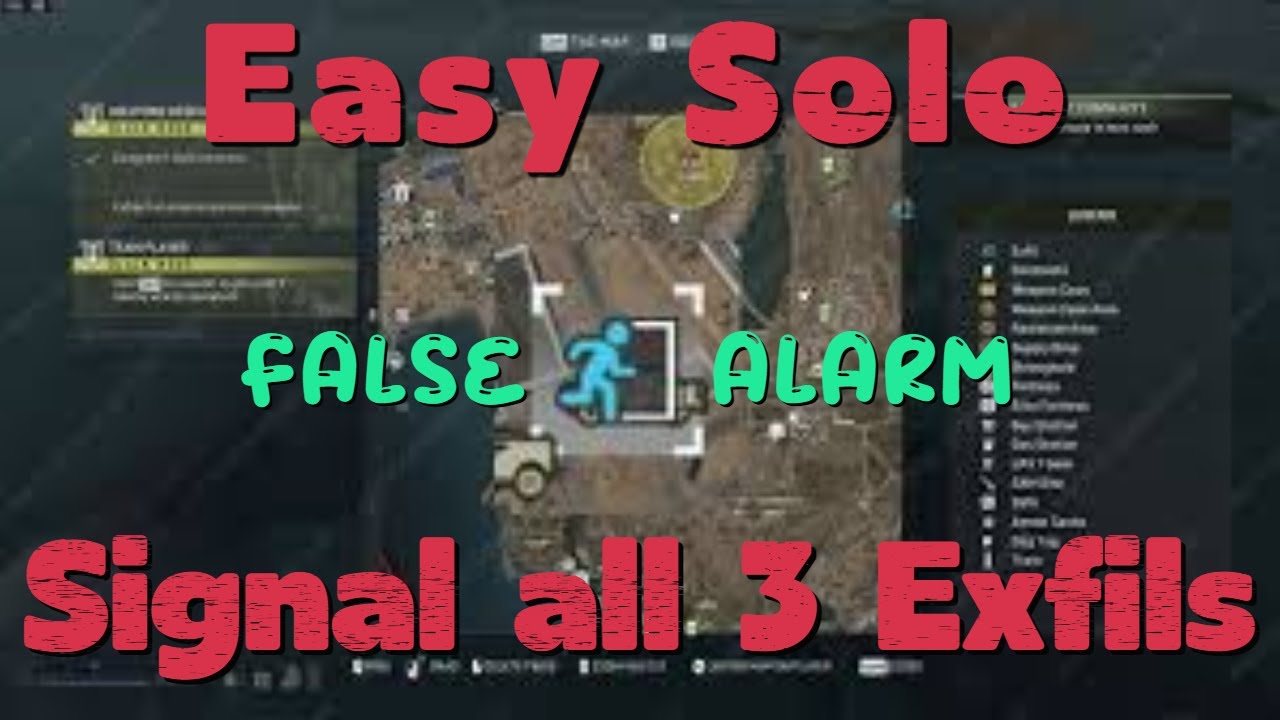 Easy Solo Guide: False Alarm DMZ Warzone 2.0 Mission - YouTube