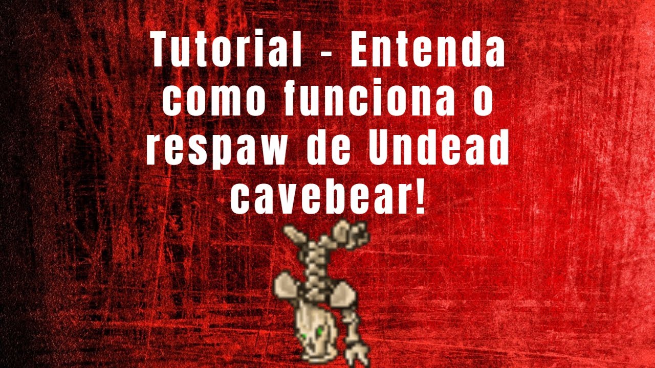 Tibia Tutorial definitivo Undead Cavebear (para domar a montaria ou fazer bestiário) - YouTube