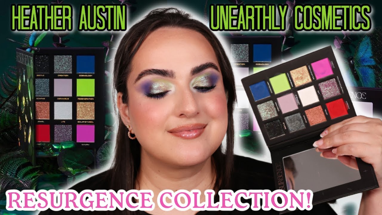 HEATHER AUSTIN X UNEARTHLY COSMETICS! RESURGENCE COLLECTION! - YouTube