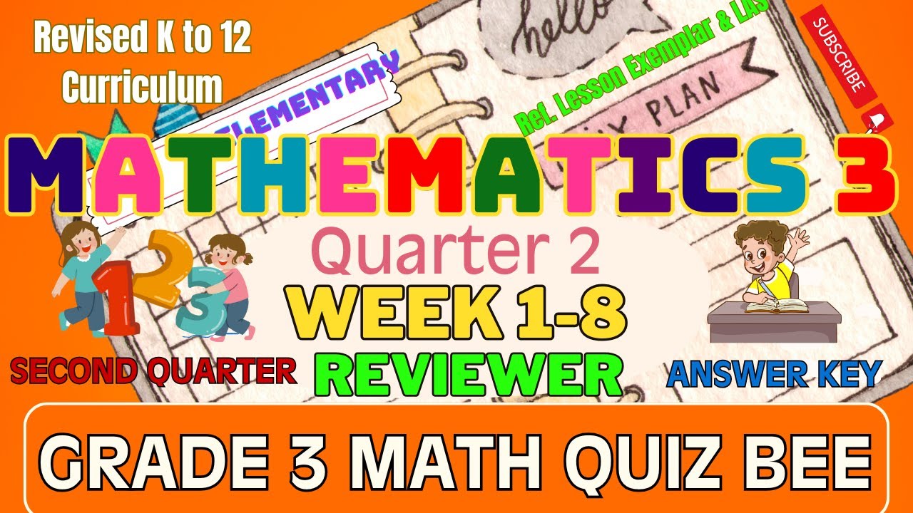 Grade 3 Math Quiz Bee Reviewer Quarter 2 - YouTube
