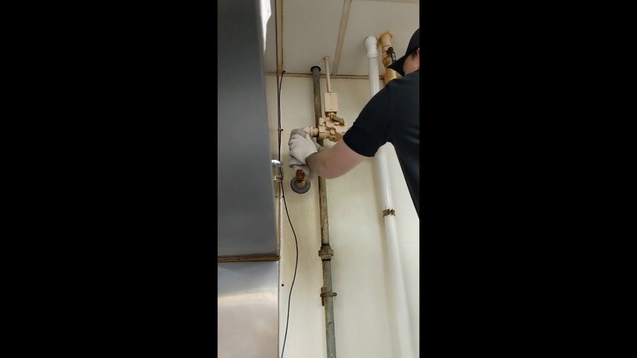 Cleaning piping in Kitchen by Ceiling Pro International - YouTube