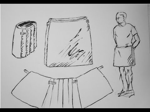 Making a Kilt-like Garment Part 1: Design - YouTube
