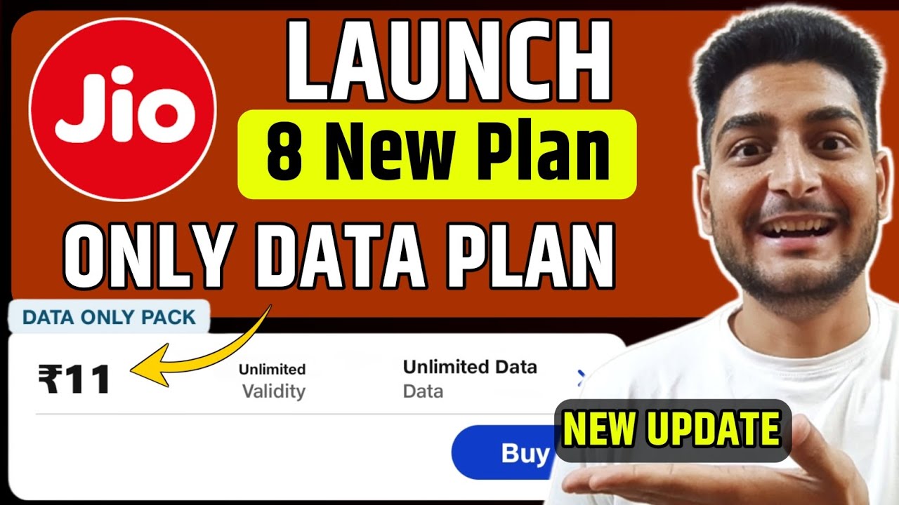 Jio Launch 8 New Only Data Pack | Unlimited Data | Only ₹11 | New ...