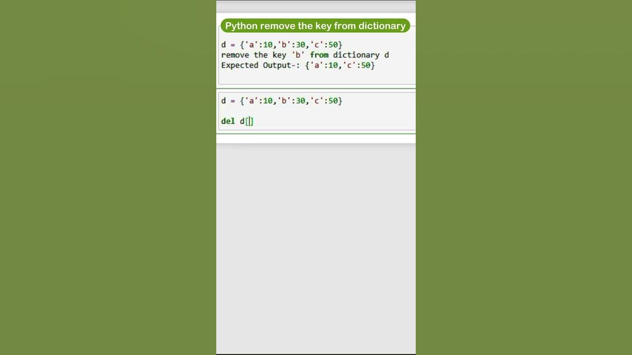 Remove Key From Dictionary In Python Python Dictionary Programming remove-key-from-dictionary-in-python-python-dictionary-programming