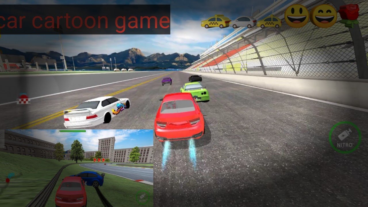 car racing cartoon video2023🚗😄😍 - YouTube