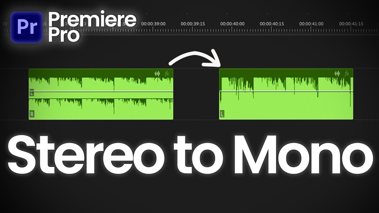 How to convert stereo tracks to Duel Mono in Premiere Pro - YouTube