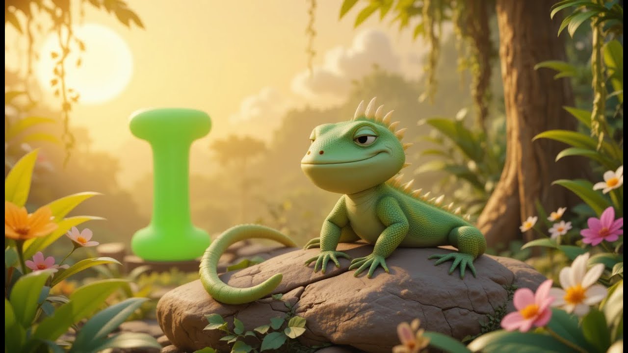 I is for Iguana | ABC Animal Song for Kids | Learn the Alphabet with ...
