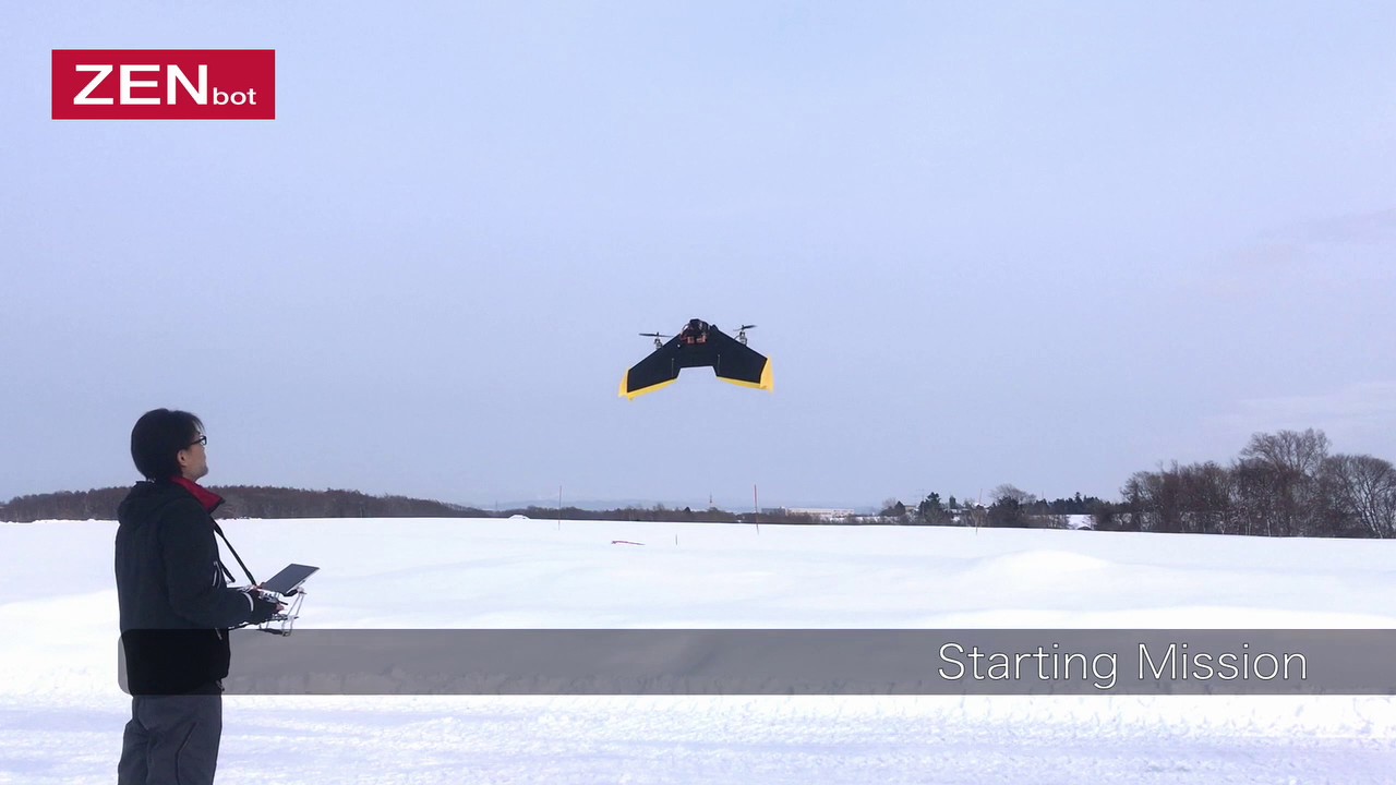 Zenbot Tailsitter VTOL Fixed-wing Drone - YouTube