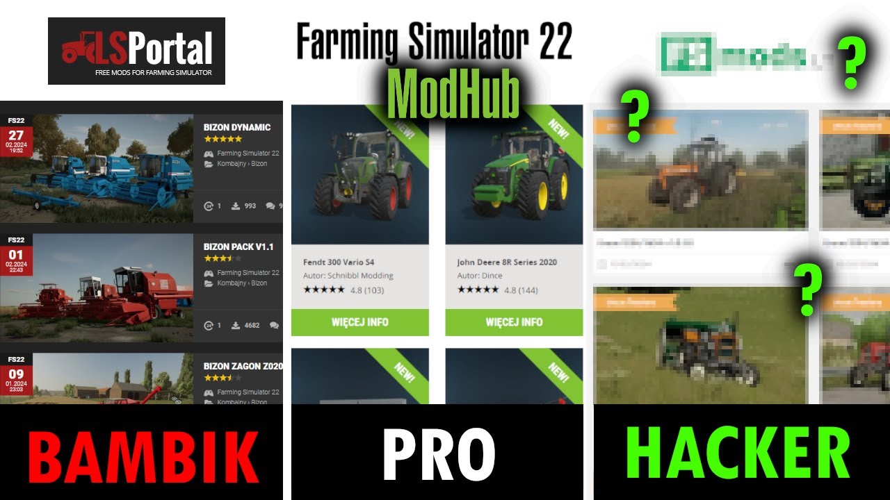 10 NAJLEPSZYCH stron z MODAMI do Farming Simulator 22 - YouTube