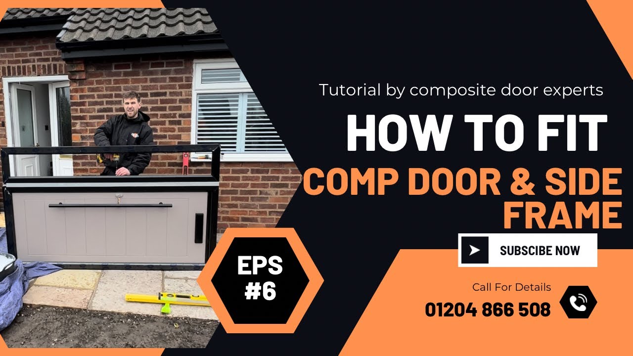 In-depth tutorial on how to install a modern composite door & side frame. (modern comp door ...