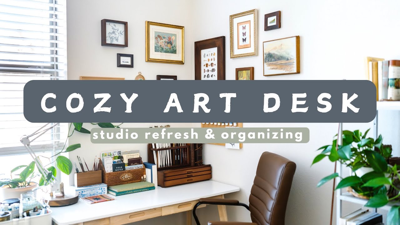 Art Studio Desk Setup Ideas | Organize Your Art Supplies - YouTube