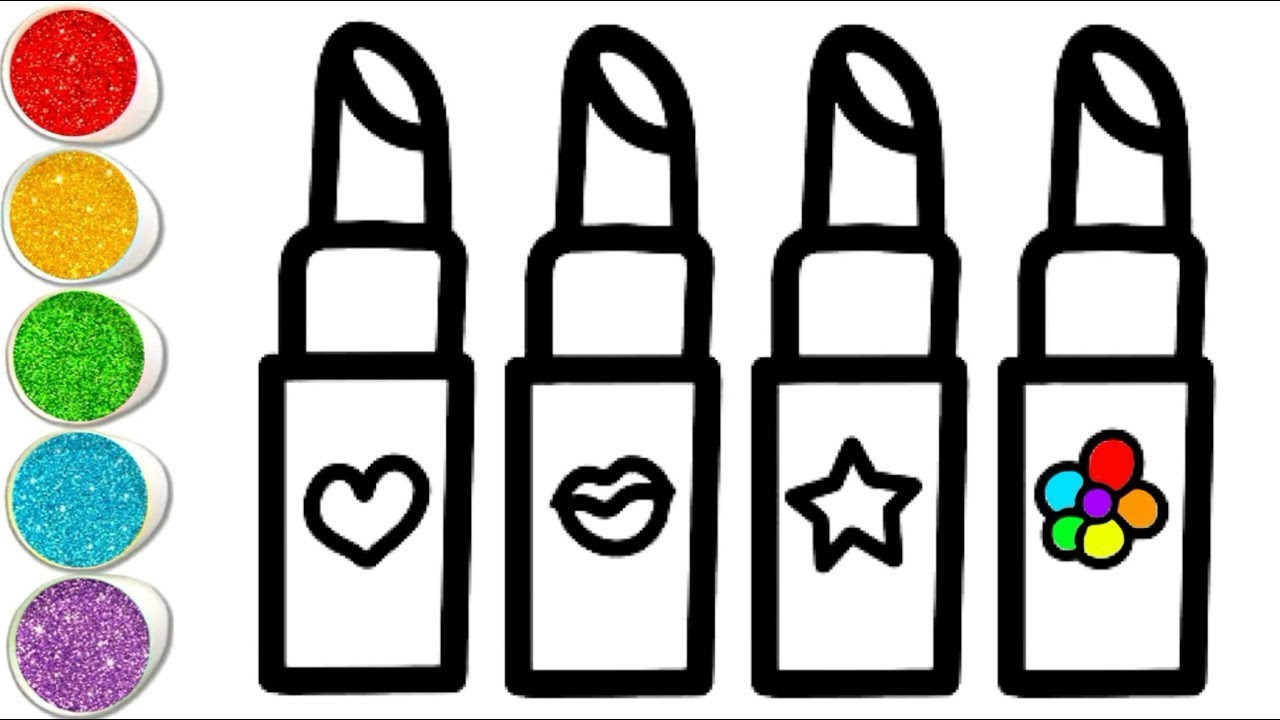 How to draw lipstick 💄 💄|| Easy lipstick Drawing |IDrawing lipstick ...