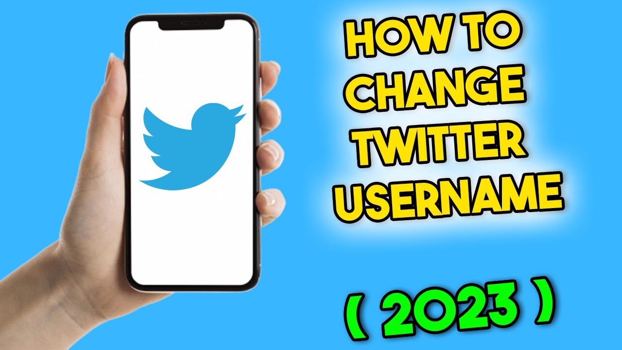 How To Change Twitter Username (2023) - YouTube
