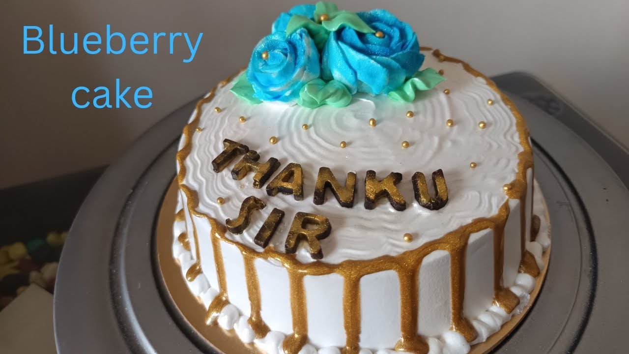 Aaj Ham banaenge new flavour new cake design 500gm blueberry cake # ...