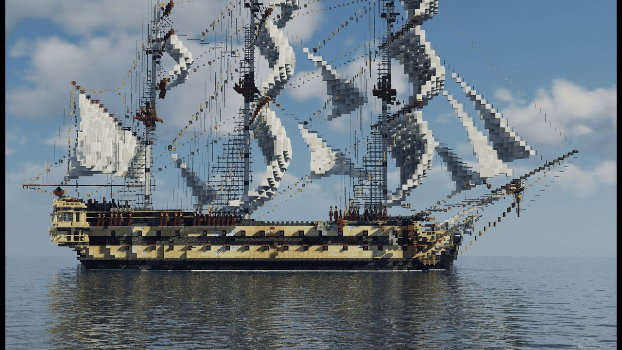 HMS SAINT DARIA 3rd rate SHIP OF THE LINE | MINECRAFT SHIP | Minecraft ...