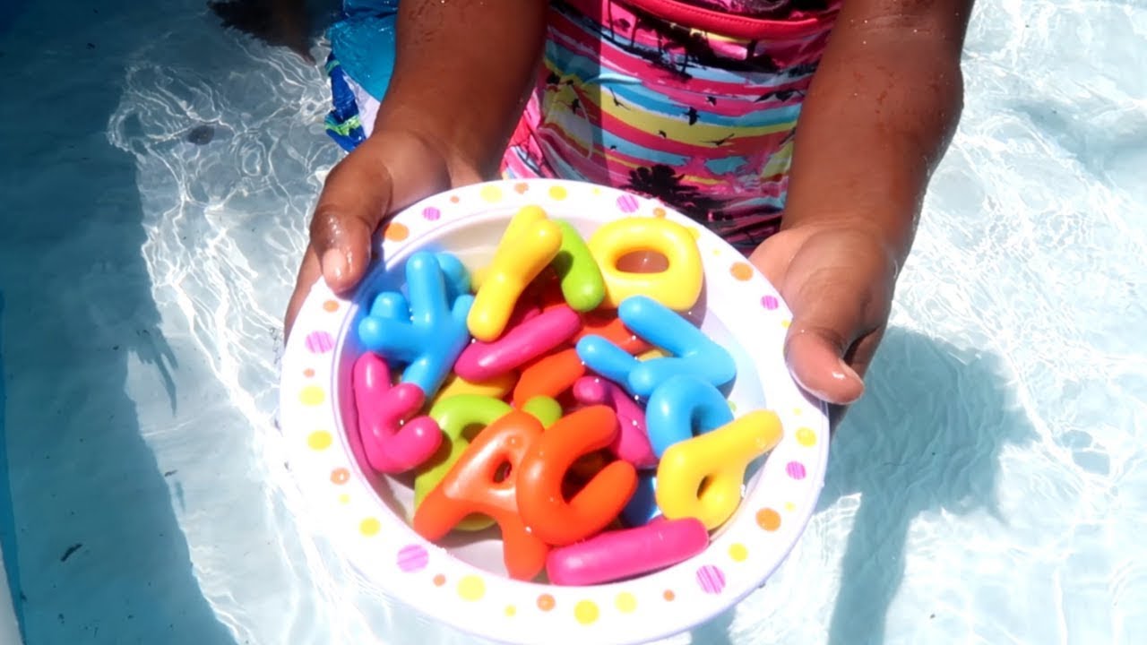Alphabet Soup in the Pool - YouTube