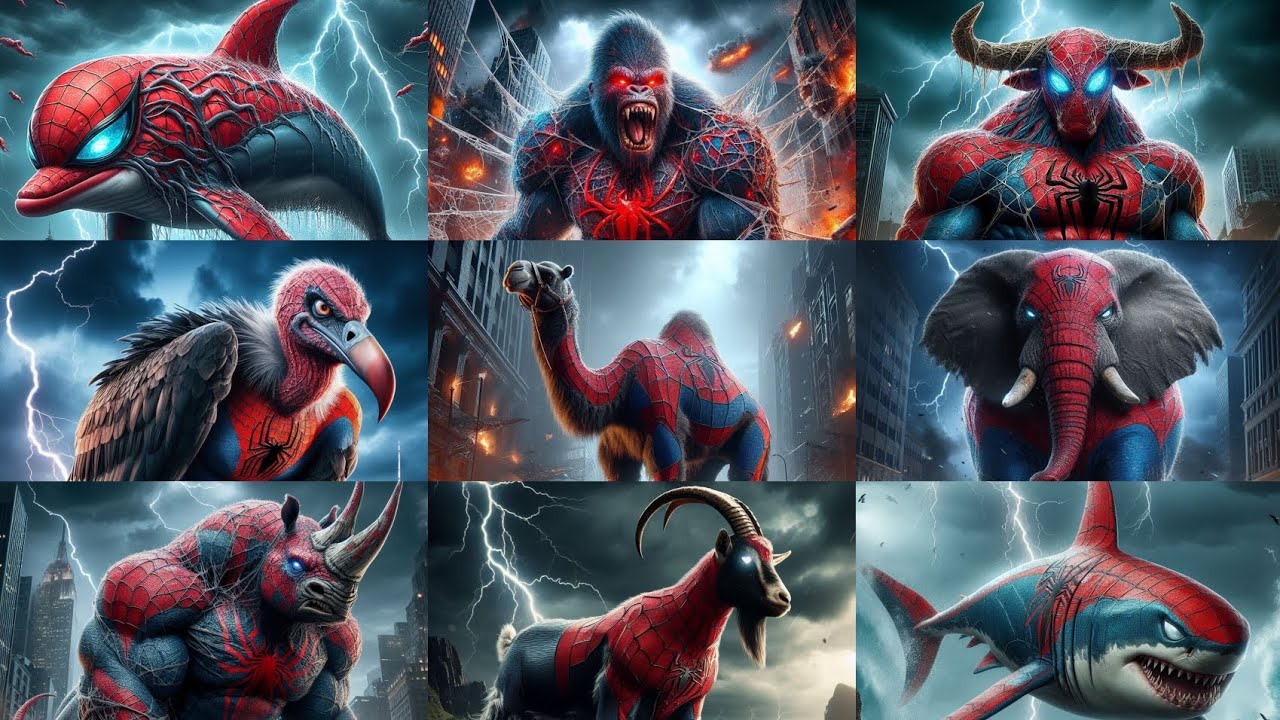 Spider-Man Animal Hybrids | Epic Transformations You’ve Never Seen ...