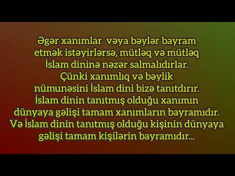 Xanımlar Bayramı və İslam dini / YeNi 2020