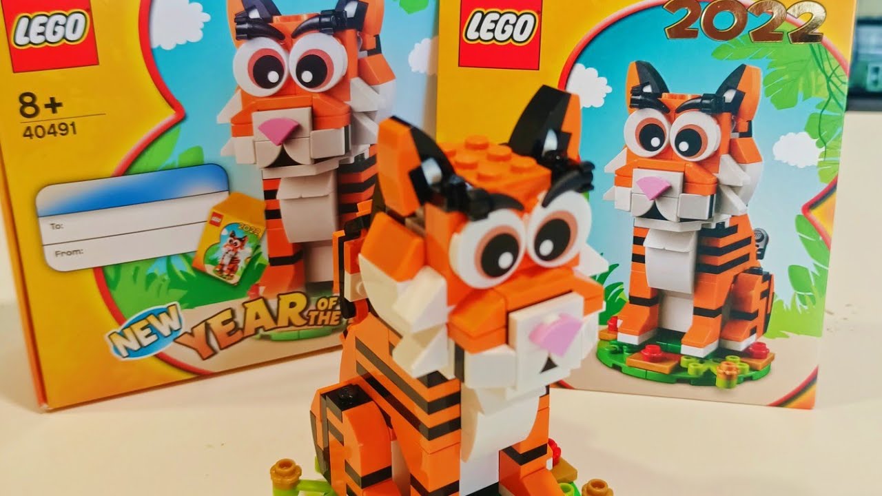 LEGO Seasonal- Year of the Tiger 🐯 (40491) Speed build - YouTube