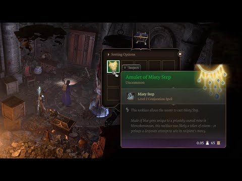 Amulet of Misty Step in Baldur's Gate 3 - Where to find it - YouTube