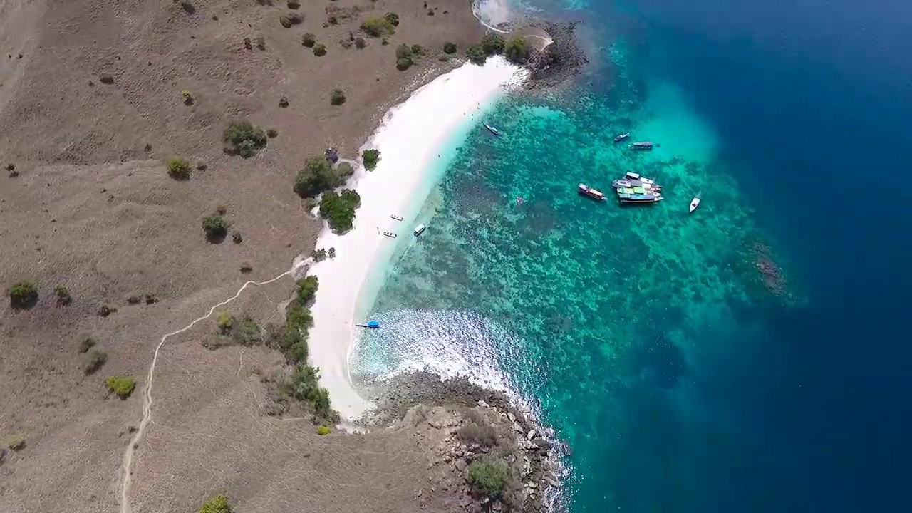 Beautiful pink beach komodo NTT - YouTube