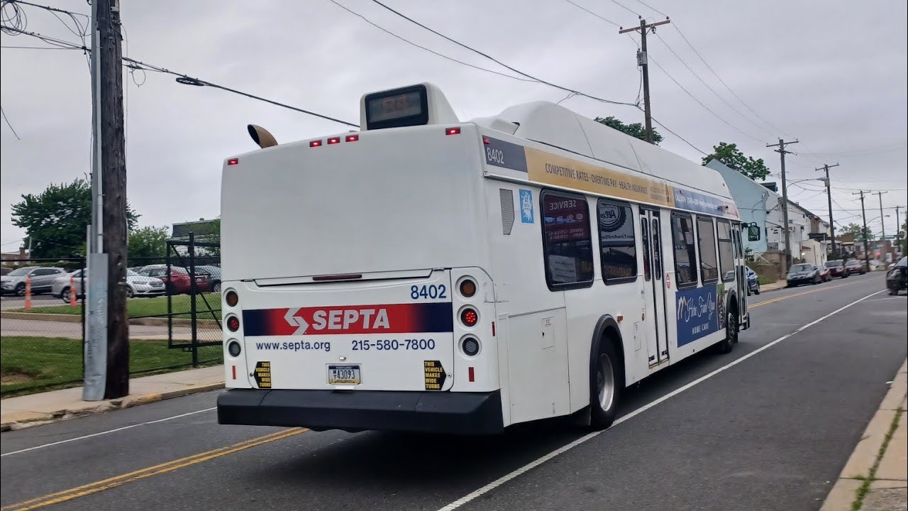 SEPTA Route 84: 2010 New Flyer DE40LFR #8402 Ride - YouTube