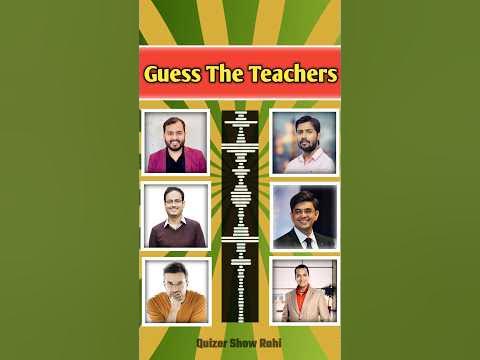 Can you guess the teacher 🤔🤔#quiz#shorts#guesstheteacher khan sir,alak ...