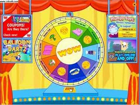 Webkinz Wheel of Wow - YouTube