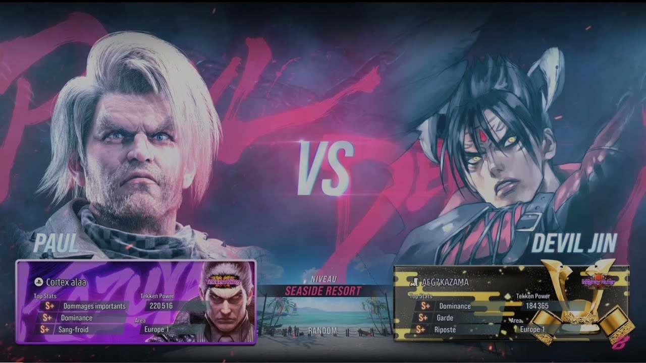 TEKKEN 8 Cortex (Paul) vs (Devil Jin) AEG7KAZAMA Ranked - YouTube