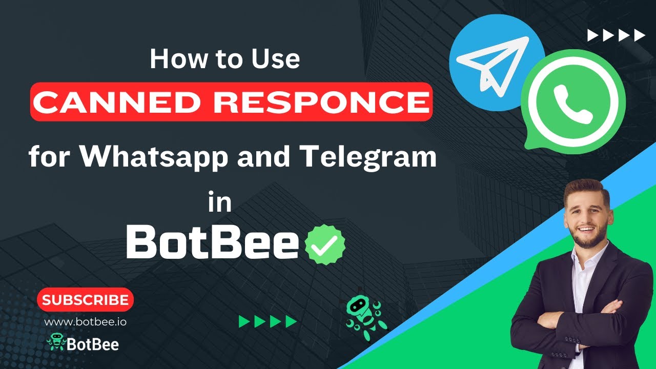 Configuring Canned Responses for WhatsApp and Telegram in BotBee - YouTube