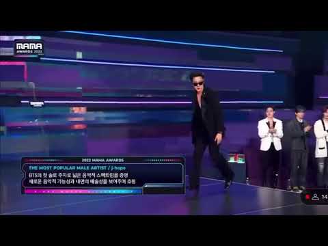 j-hope wins  'Most popular Male Artist ' award at MAMA 2022