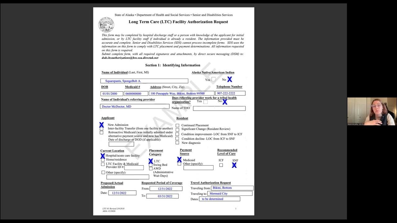 SDS Long term Care Common Form Errors Recorded 07 12 2024 - YouTube