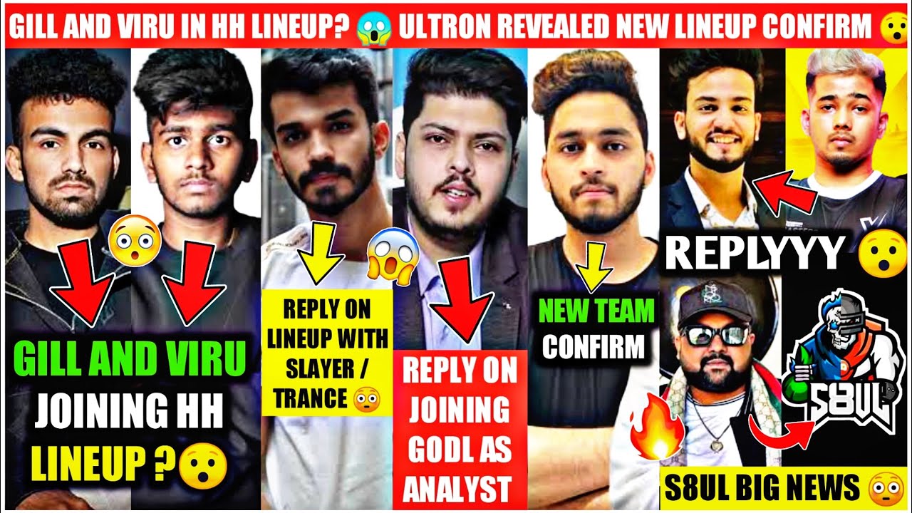 VIRU GILL JOINING HH🥵FYXS ON JOINING GODL COACH😳ULTRON NEW TEAM CONFIRM ...