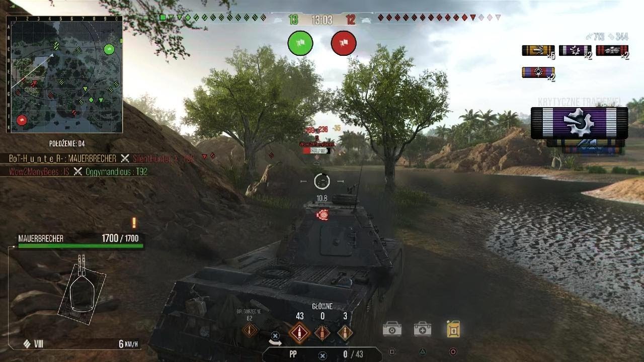 World of Tanks_mauerbrecher w akcji - YouTube