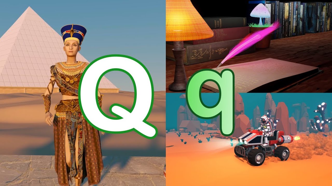Learn the ABCs in capital and Lower Case | "q" is for queen - YouTube