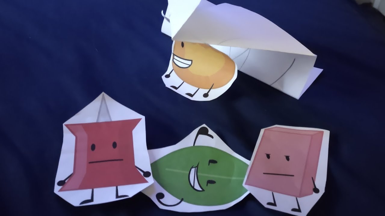 BFDI 24+25 but it's retold with paper cut outs - YouTube