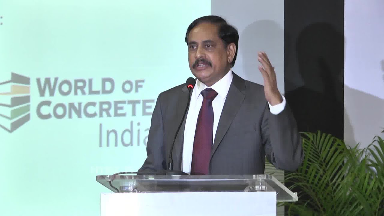 NVS Reddy MD Of HMRL At World Of Concrete India - Hybiz.tv - YouTube