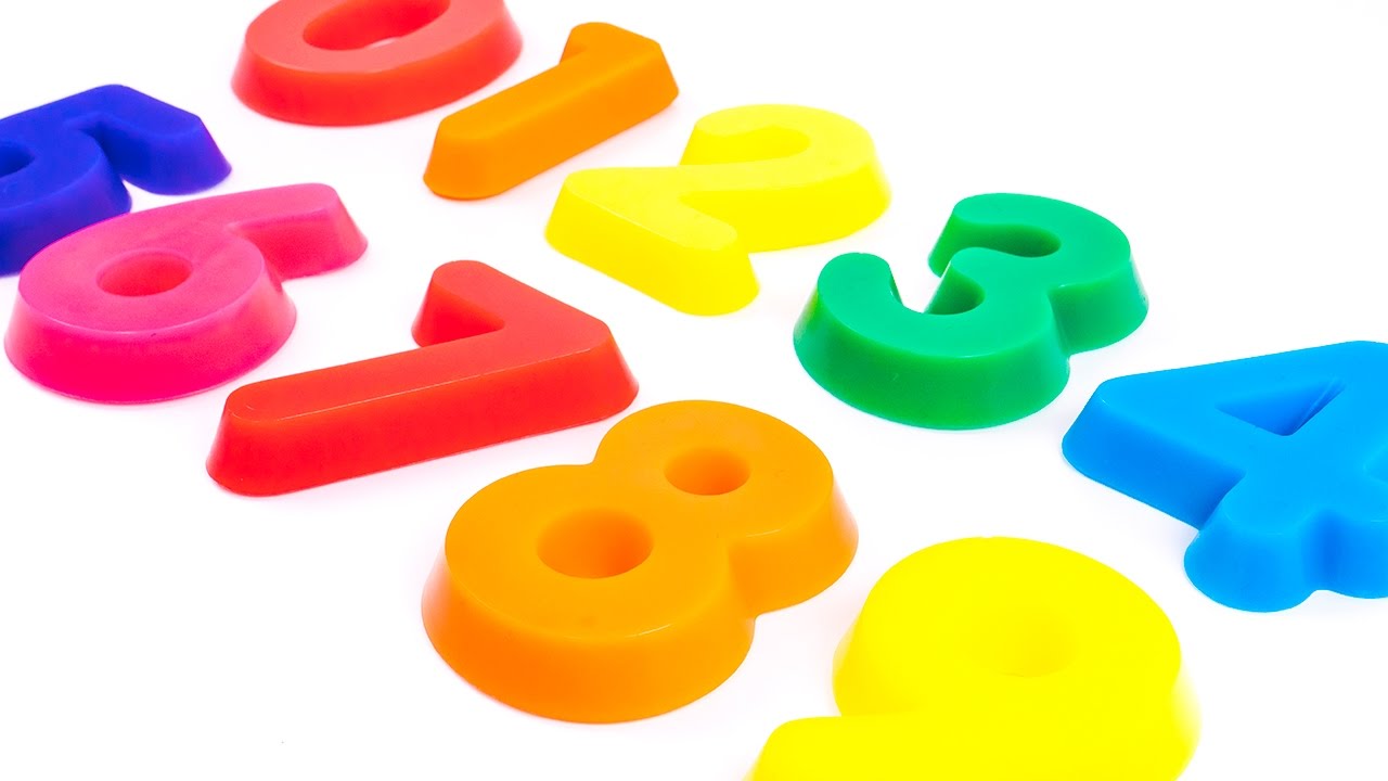 Learn Numbers with Colorful Numbers Pudding Jelly Candy for Children ...