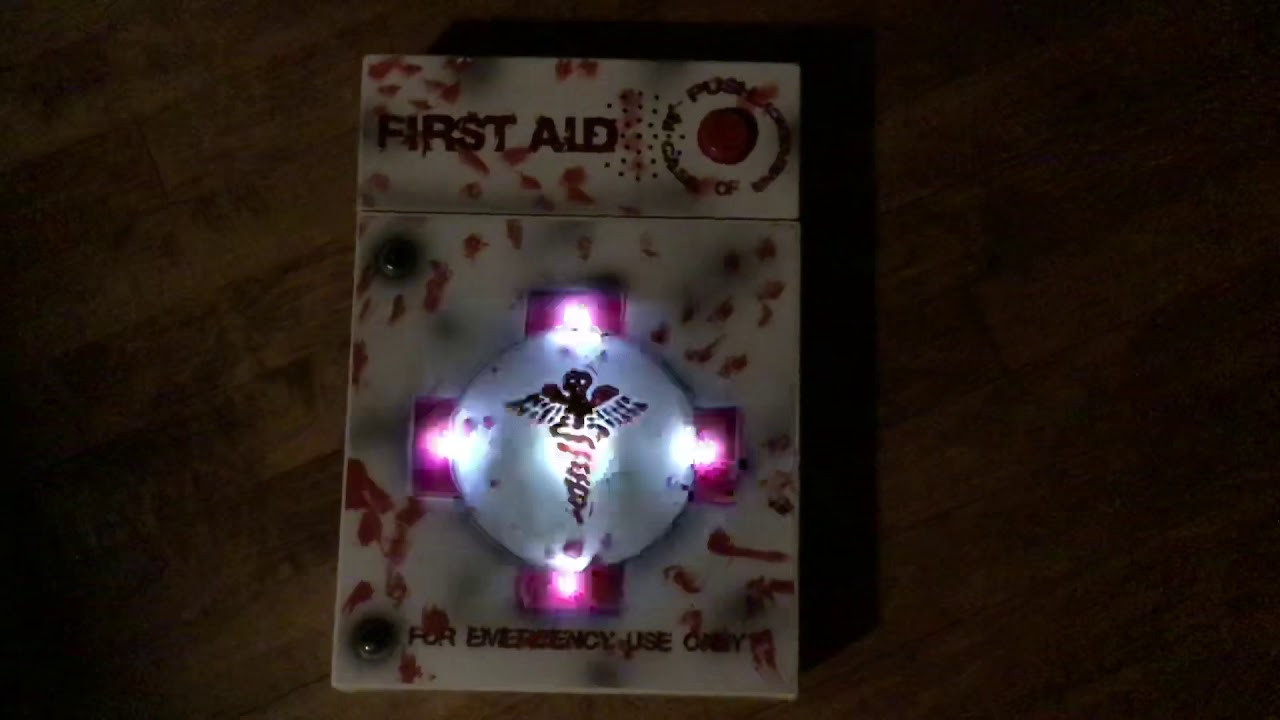 Spirit Halloween first aid kit nurse prop collectibles rule - YouTube