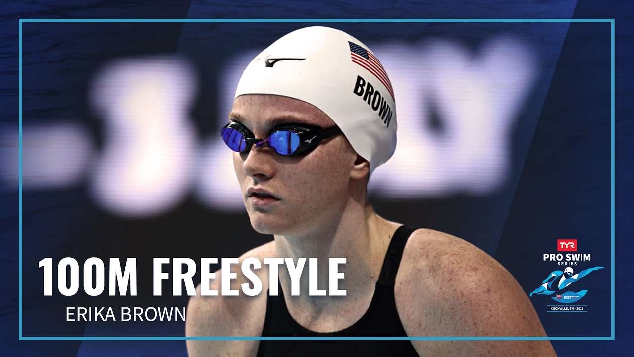 Erika Brown With a Strong Finish in Women's 100M Freestyle | 2023 TYR ...