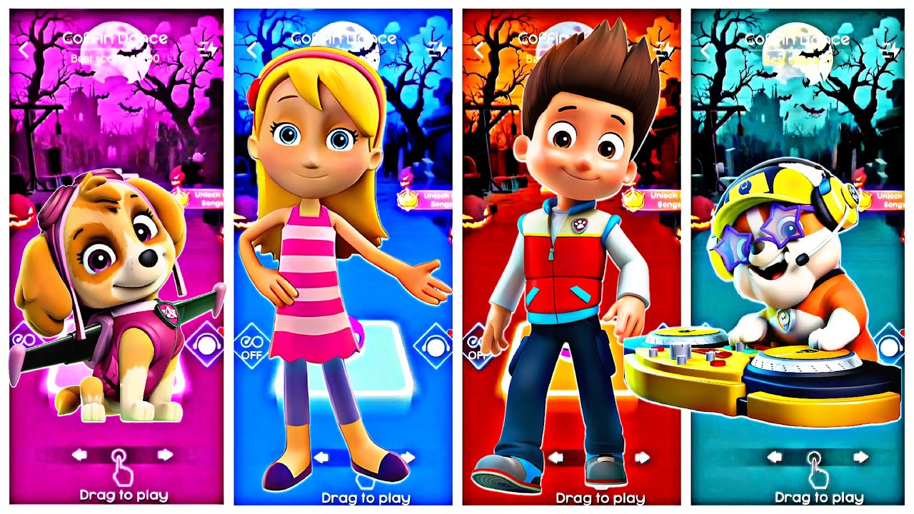 PAW Patrol Skye Kety Ryder Rubble Coffin Dance Remix - YouTube