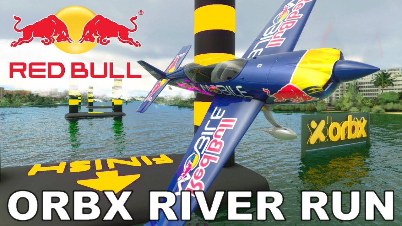 "Red Bull" Extra 330 LT | REAL PILOT | Orbx Brisbane River Run ...