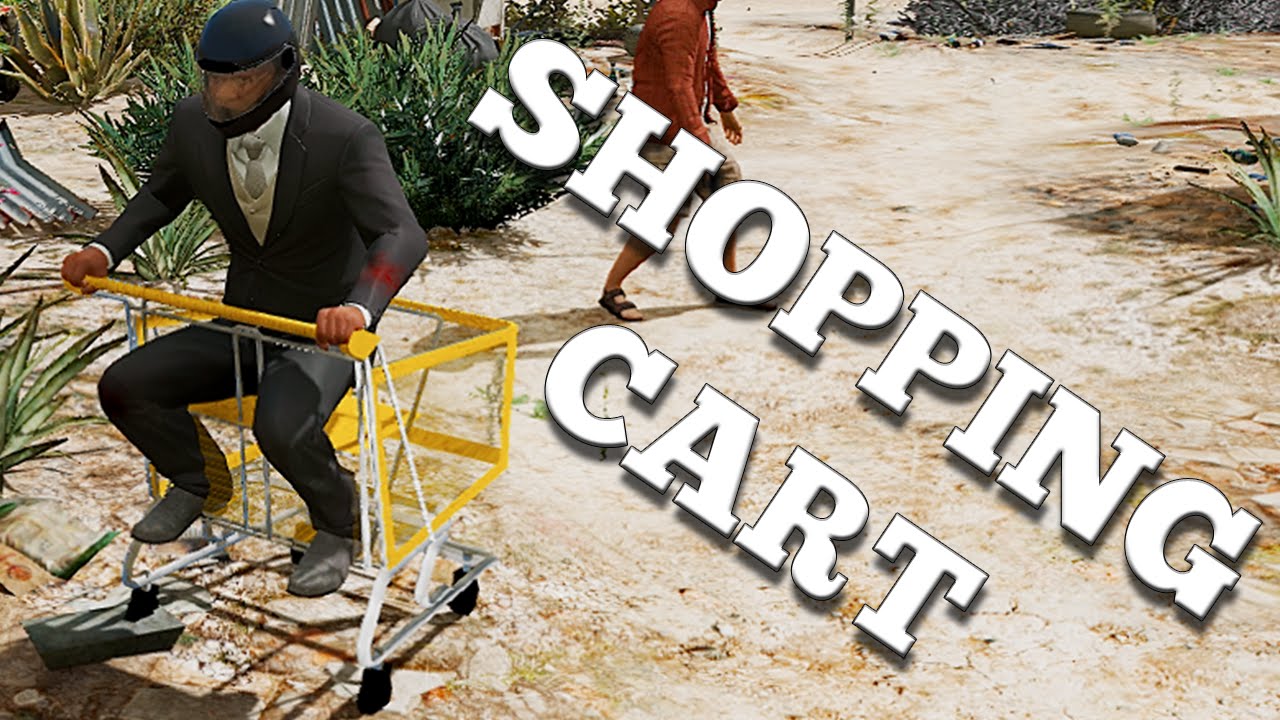 GTA V PC Mods - Shopping Cart - Fun Vehicle [DOWNLOAD] - YouTube