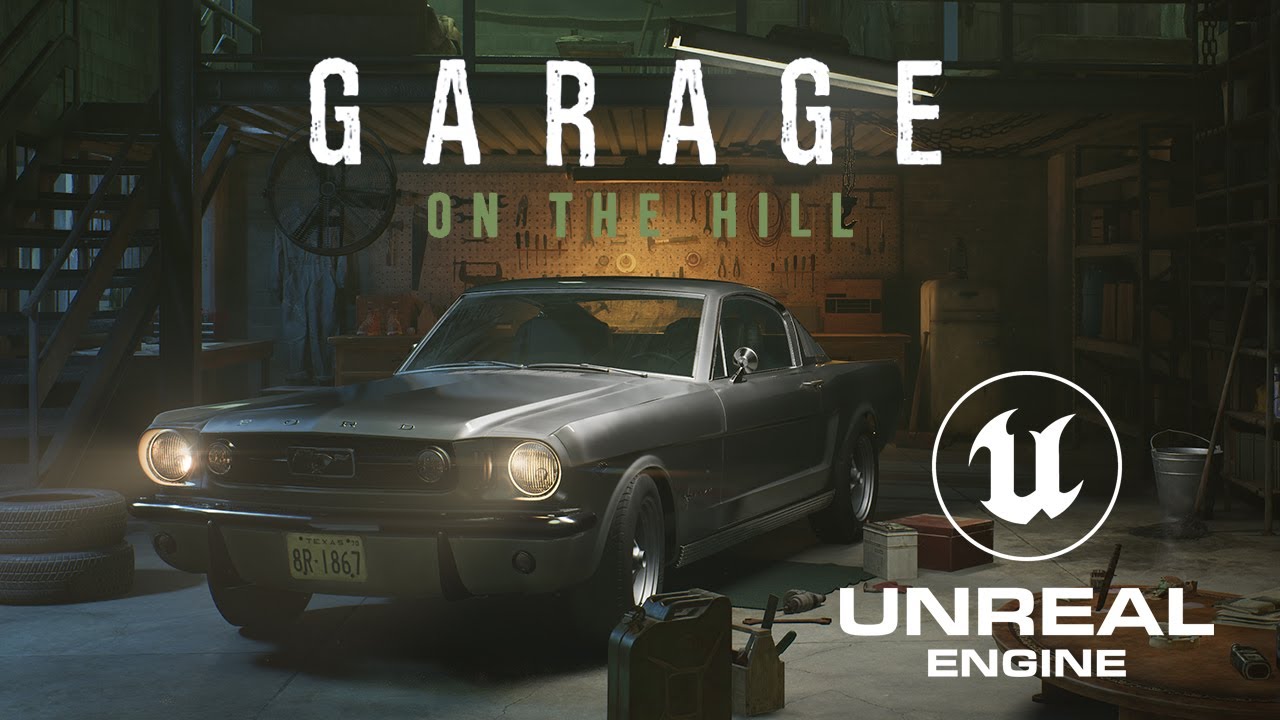 Garage on The Hill | Unreal Engine 5 |UE5 Anamorphic Ratio - YouTube