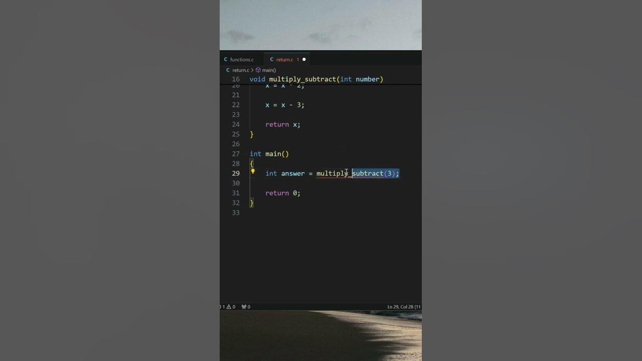 Return Keyword In C Programming Codinginc Clanguage Coding Return Youtube