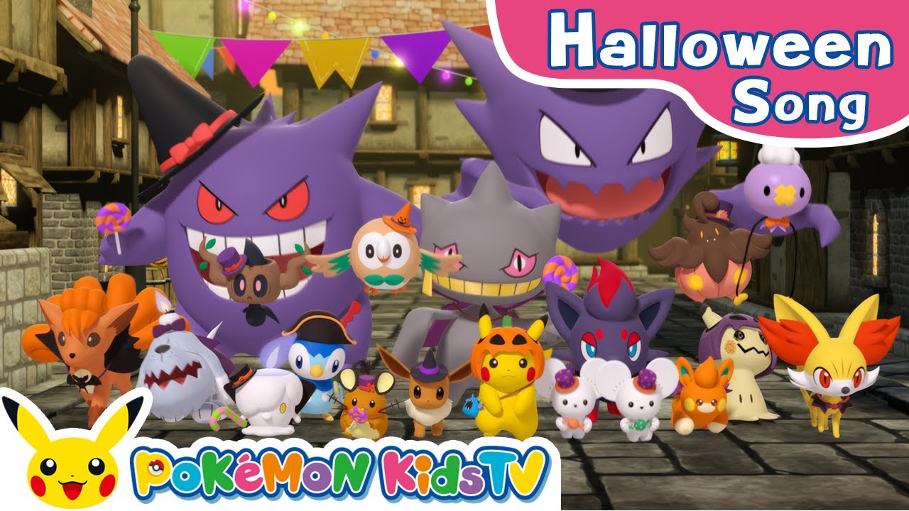 Let's Go! Pokémon Halloween Parade | Pokémon Song | Original Kids Song ...