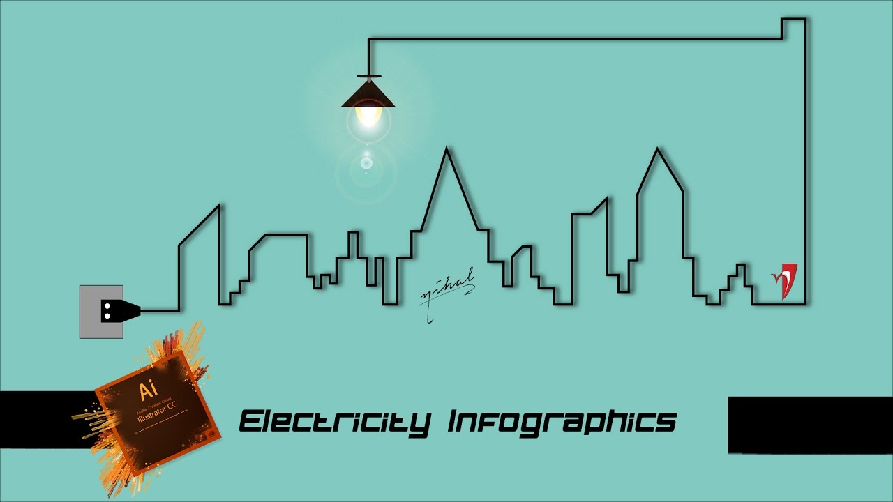 ElectriCITY Vector Graphics Tutorial | Adobe Illustrator (PART-2) - YouTube