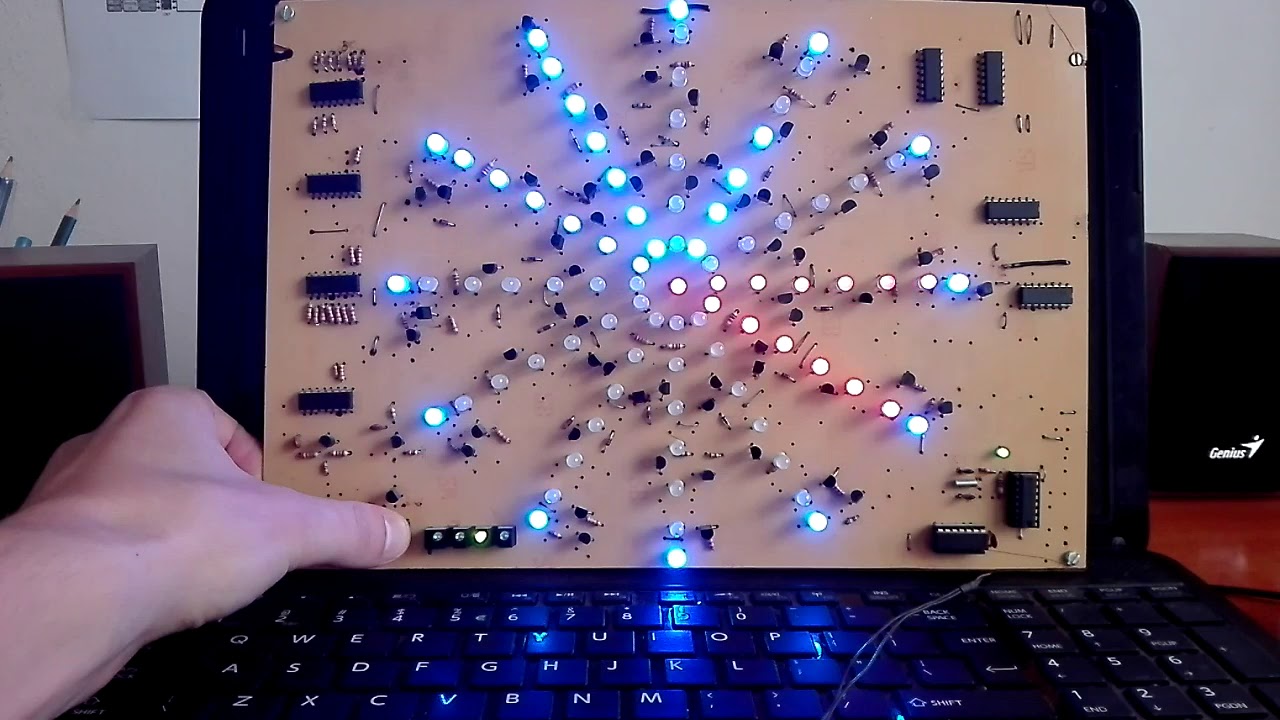 LED Clock with decade counters - YouTube